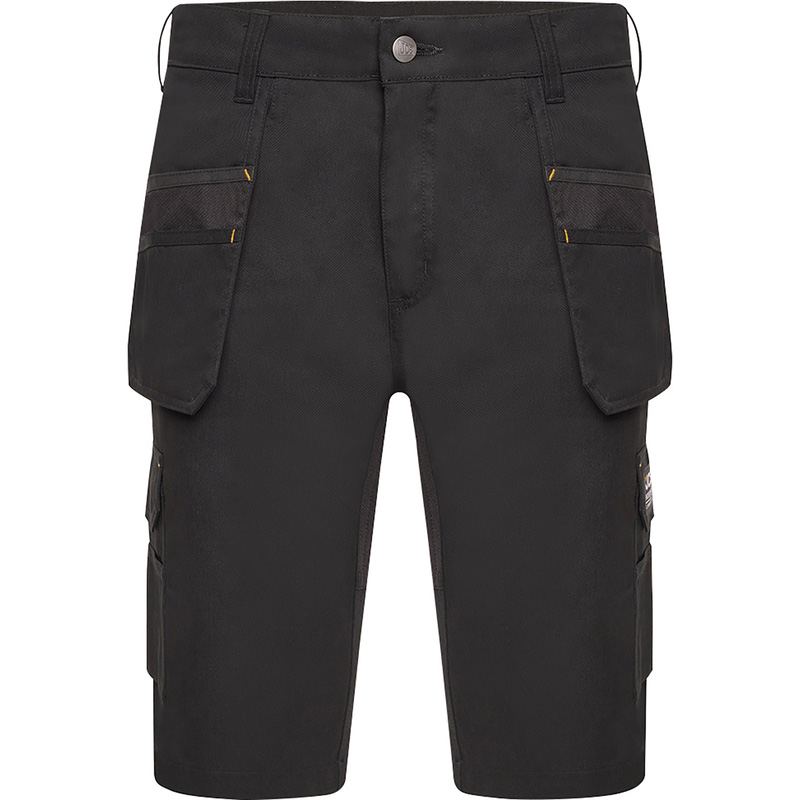JCB Trade Hybrid Stretch Shorts Black 32" | Toolstation